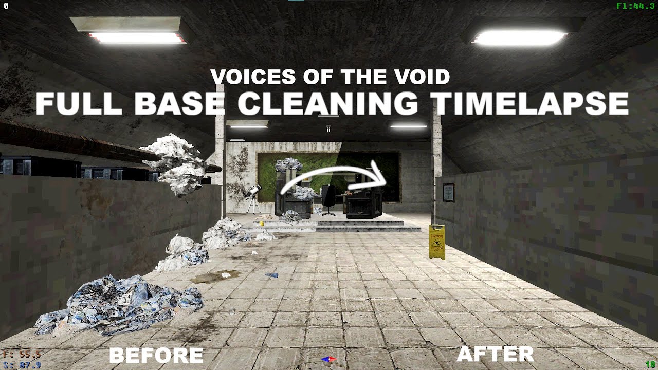 FULL BASE CLEANING AND SETUPING TIMELAPSE - Voices of the Void - YouTube
