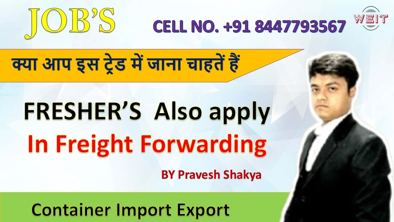 How Much Scope In Freight Forwarding || Import Export Trainer ...