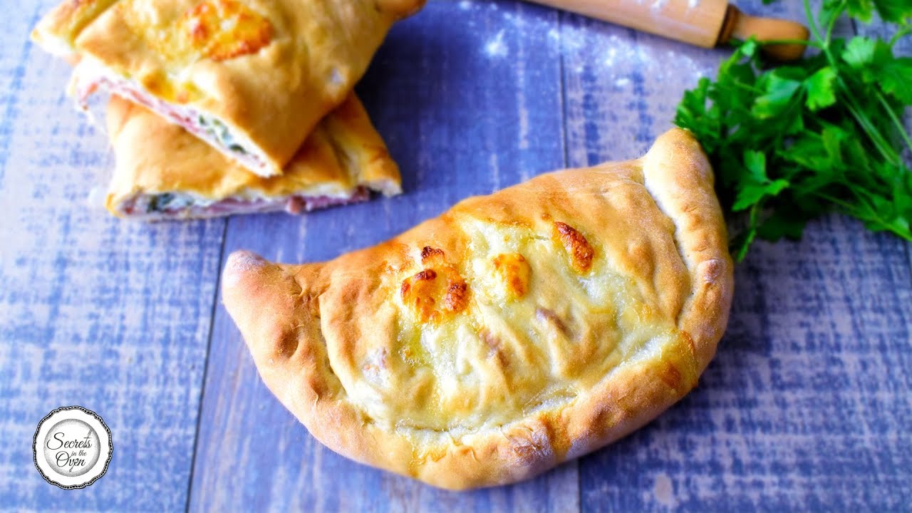 How To Make Calzone | Ham and Cheese Stuffed Pizza Bread - YouTube