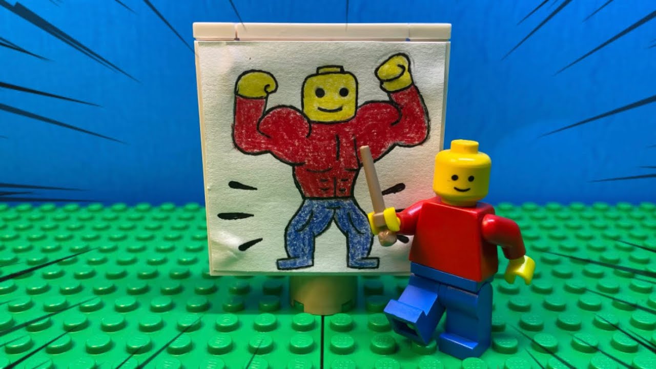 Lego Man Tries Painting (Stop-motion) - YouTube