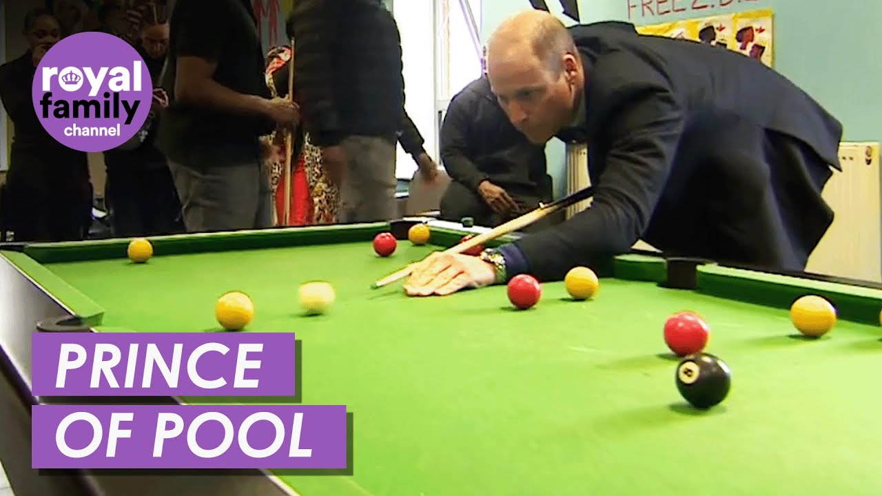 Prince William Plays Pool with Manchester Mayor Andy Burnham at Youth ...