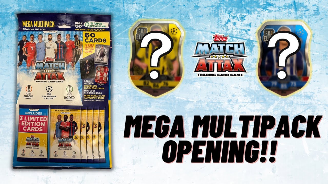 2 CHROME HITS! 2x Topps Match Attax 2022/23 mega multipack opening! - YouTube