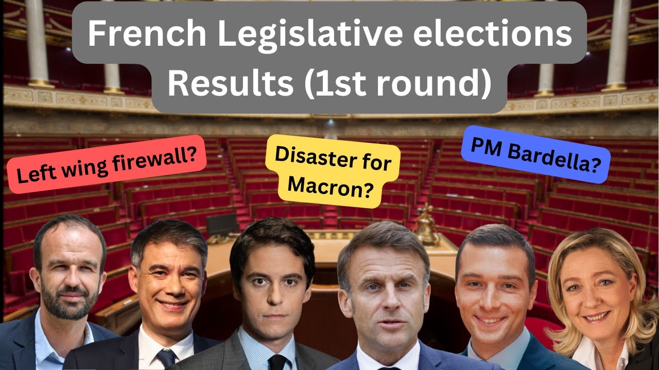 French Legislative Election results (1st Round) - YouTube