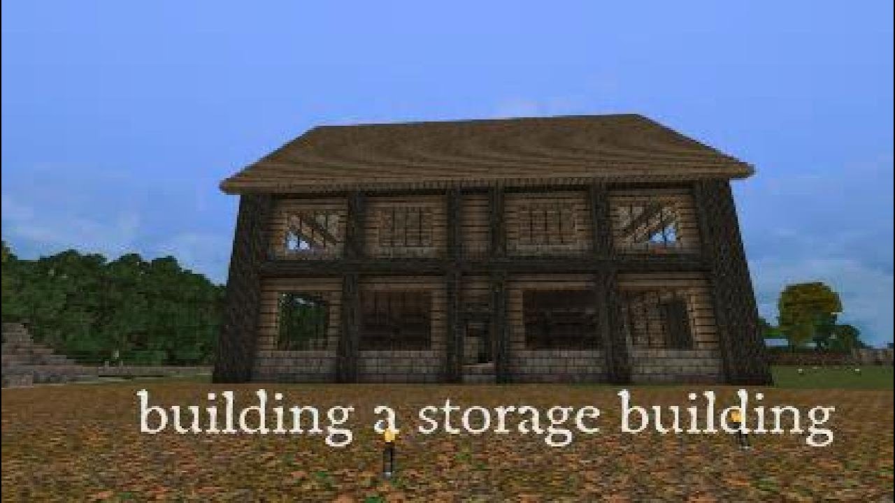 Building a storage building - YouTube