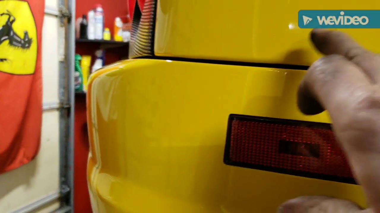 FERRARI 360 rear bumper install - YouTube