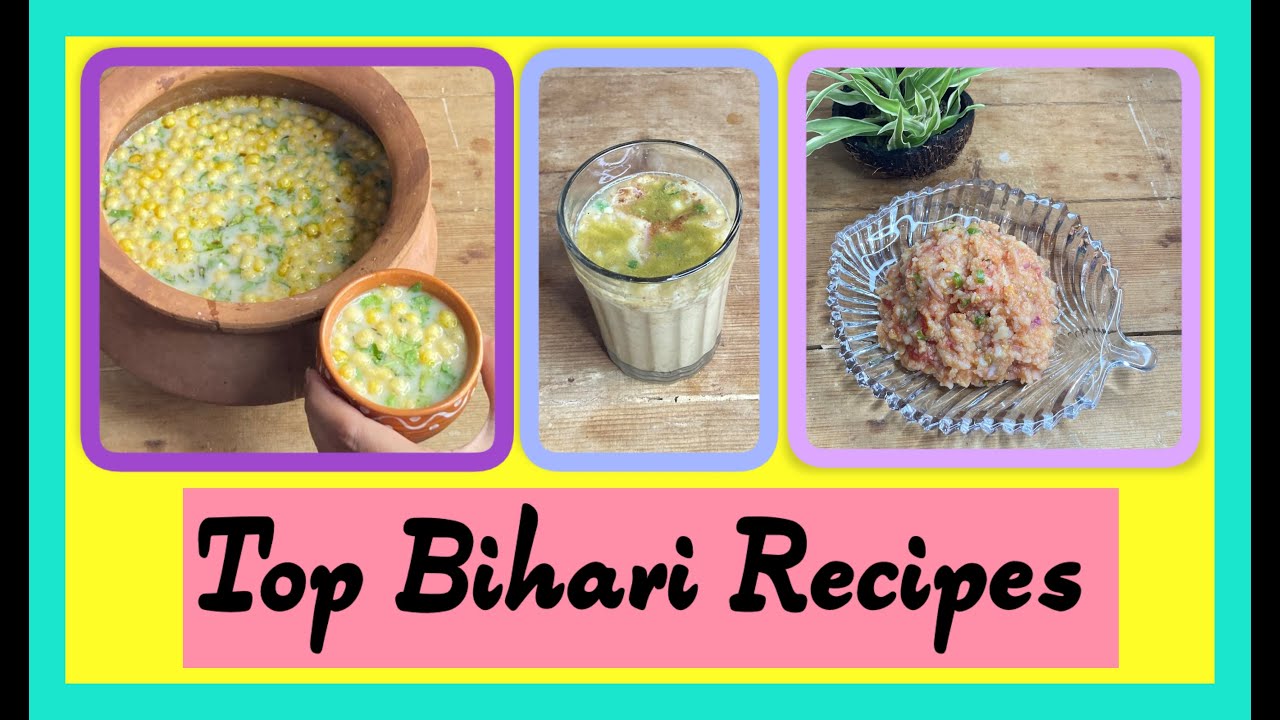 Top Bihari Recipe || "Sattu Drink" "Sanannta Raita" "Aloo Chokha ...