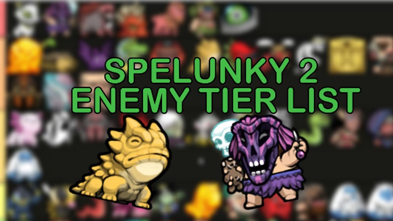 Spelunky 2: ENEMY TIER LIST - YouTube