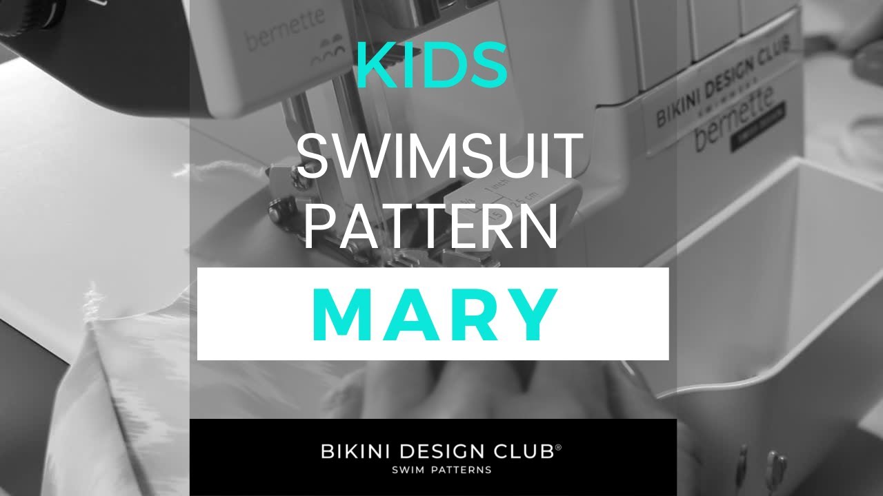 Learn how to sew Kids Swimsuit pattern Mary * DIY BIKINI * KIDS SEWING ...