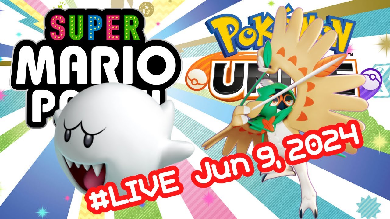 Live | Super Mario Party - Pokemon Unite - YouTube