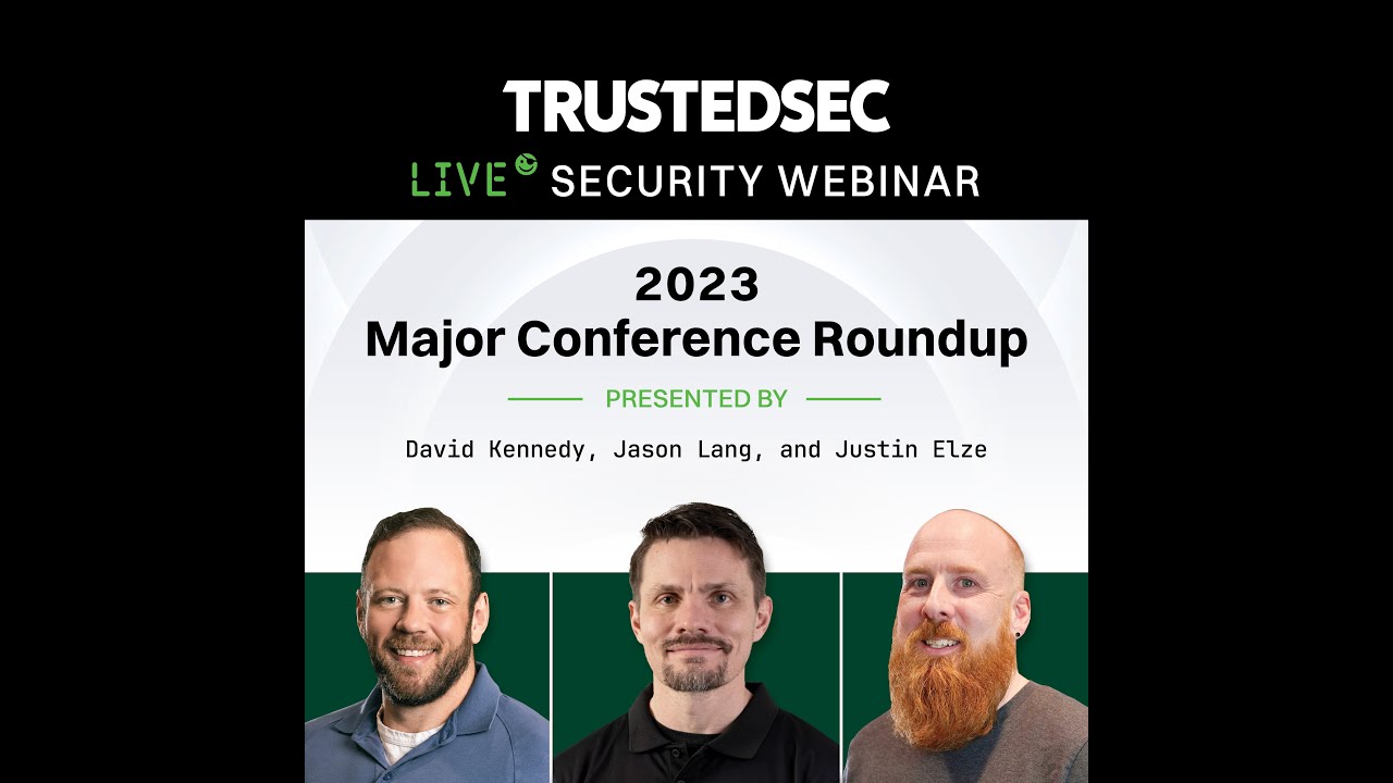 Webinar - 2023 Major Conference Roundup - YouTube