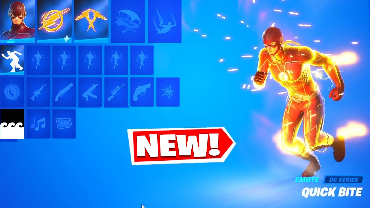 The Flash skin in fortnite Showcase! - YouTube
