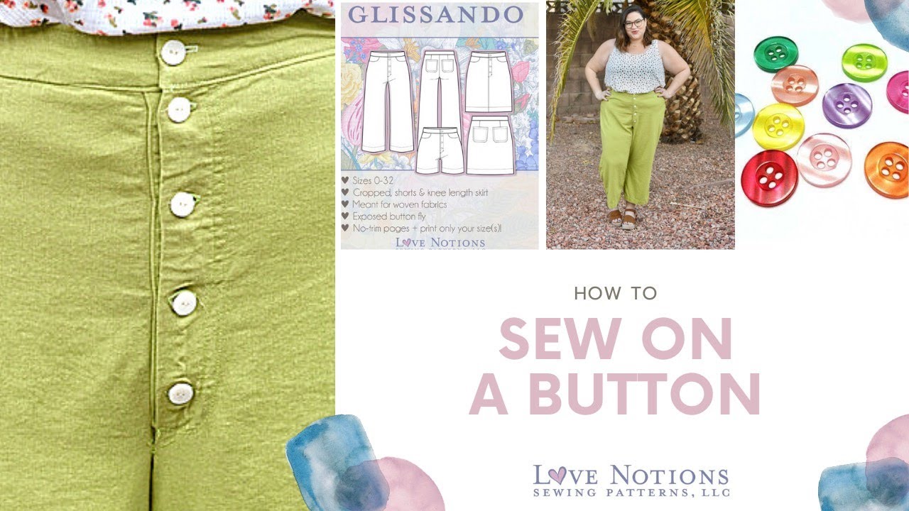 How to hand sew buttons! - YouTube