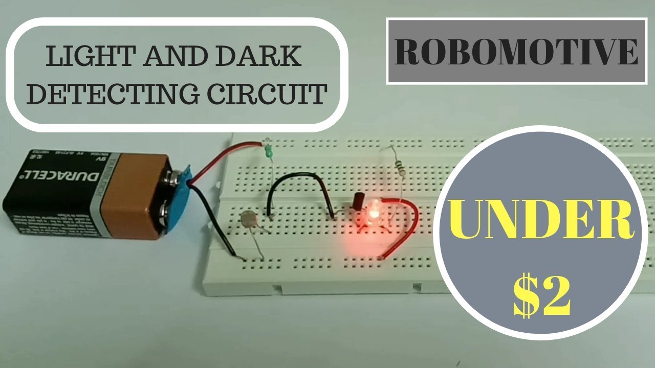 How to make a light and dark detecting circuit using LDR ! - YouTube