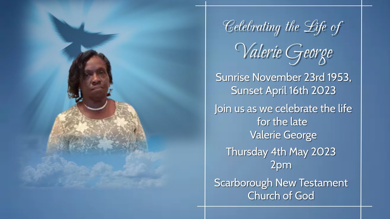 Celebrating The Life of Valerie George - YouTube