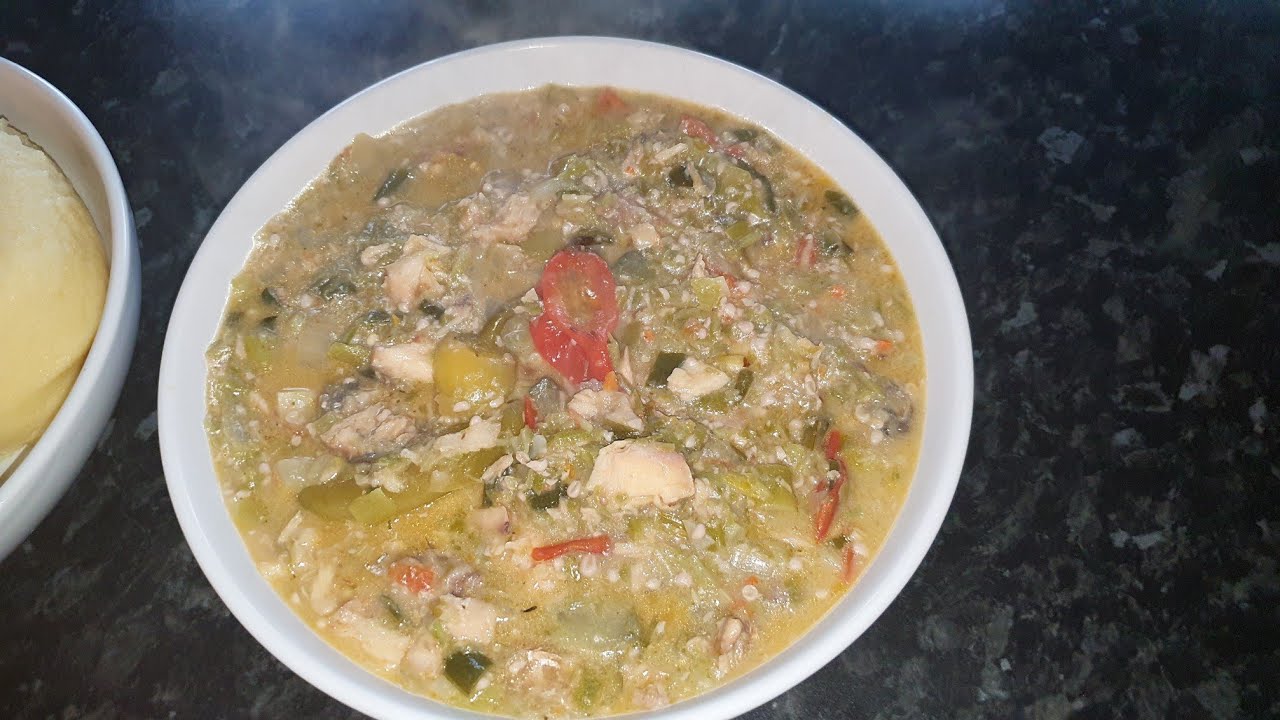 How to make Okra soup Nigerian way// Dongo dongo ya konika na mbisy ya ...