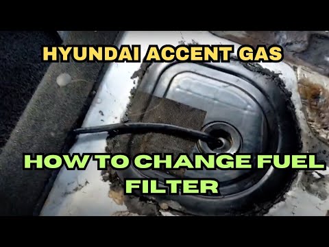 HYUNDAI ACCENT GAS How to change fuel filter, paano magpalit Ng fuel ...