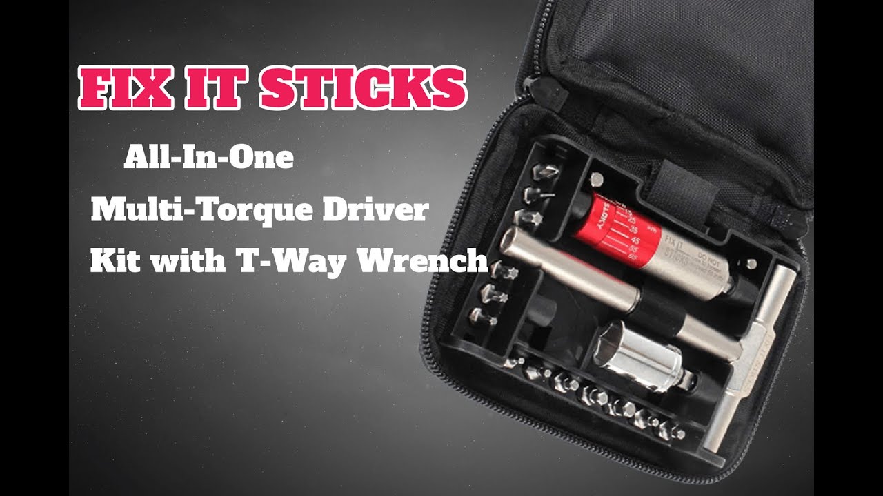 FIX IT STICKS 15-65 Inch All-In-One Multi-Torque Driver Kit with T-Way ...