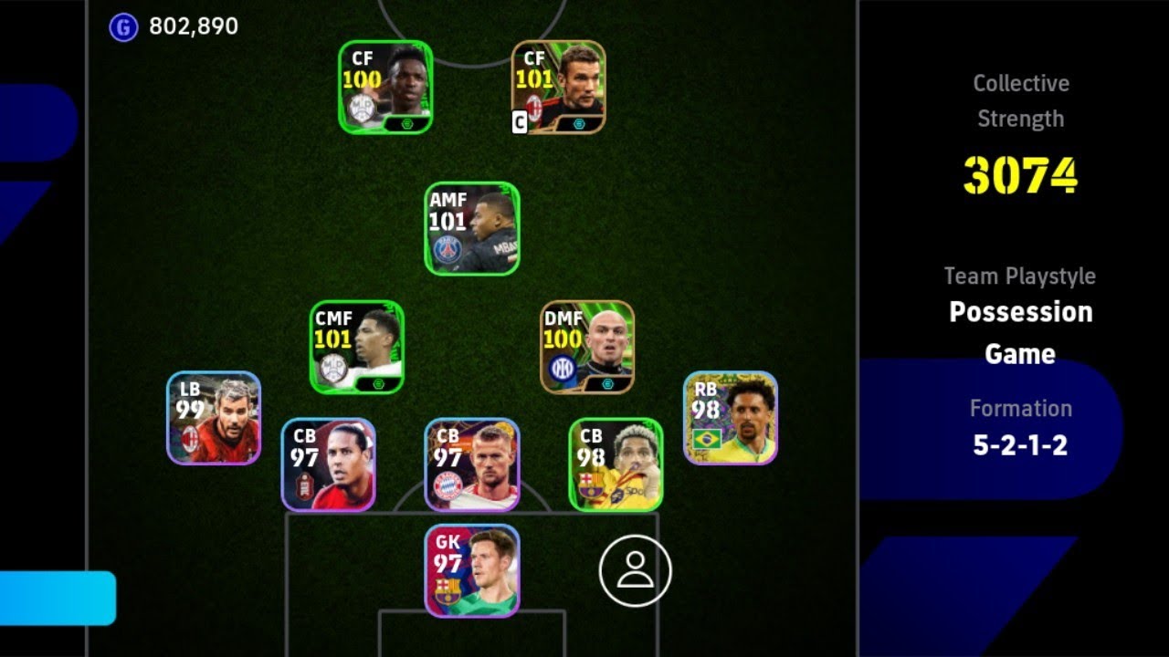 5212 Formation in eFootball 2024 | Defence+Attack 💥 - YouTube