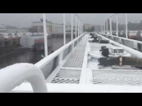 3 axles 55000 liters fuel tanker trailer with 6 compartments - YouTube