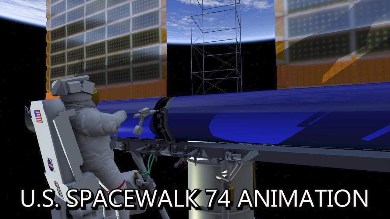 U.S. Spacewalk 74 Animation - YouTube