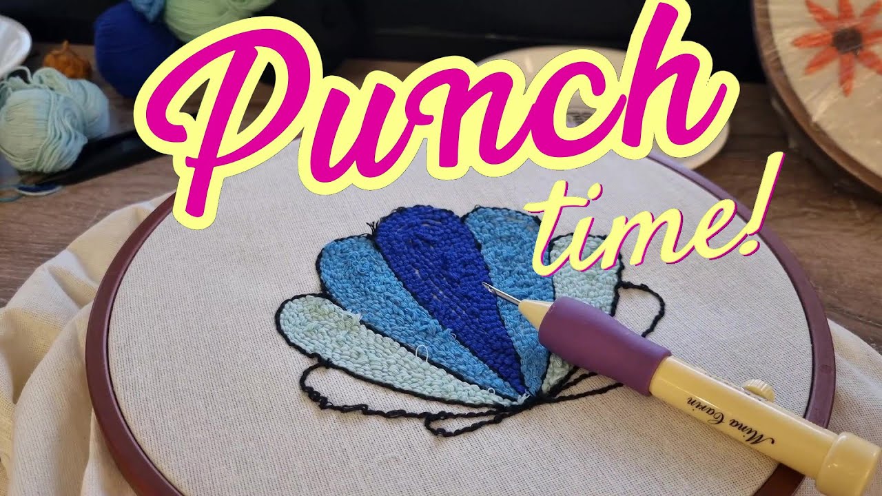 Create a Beautiful Seashell Design with Punch Needle - YouTube