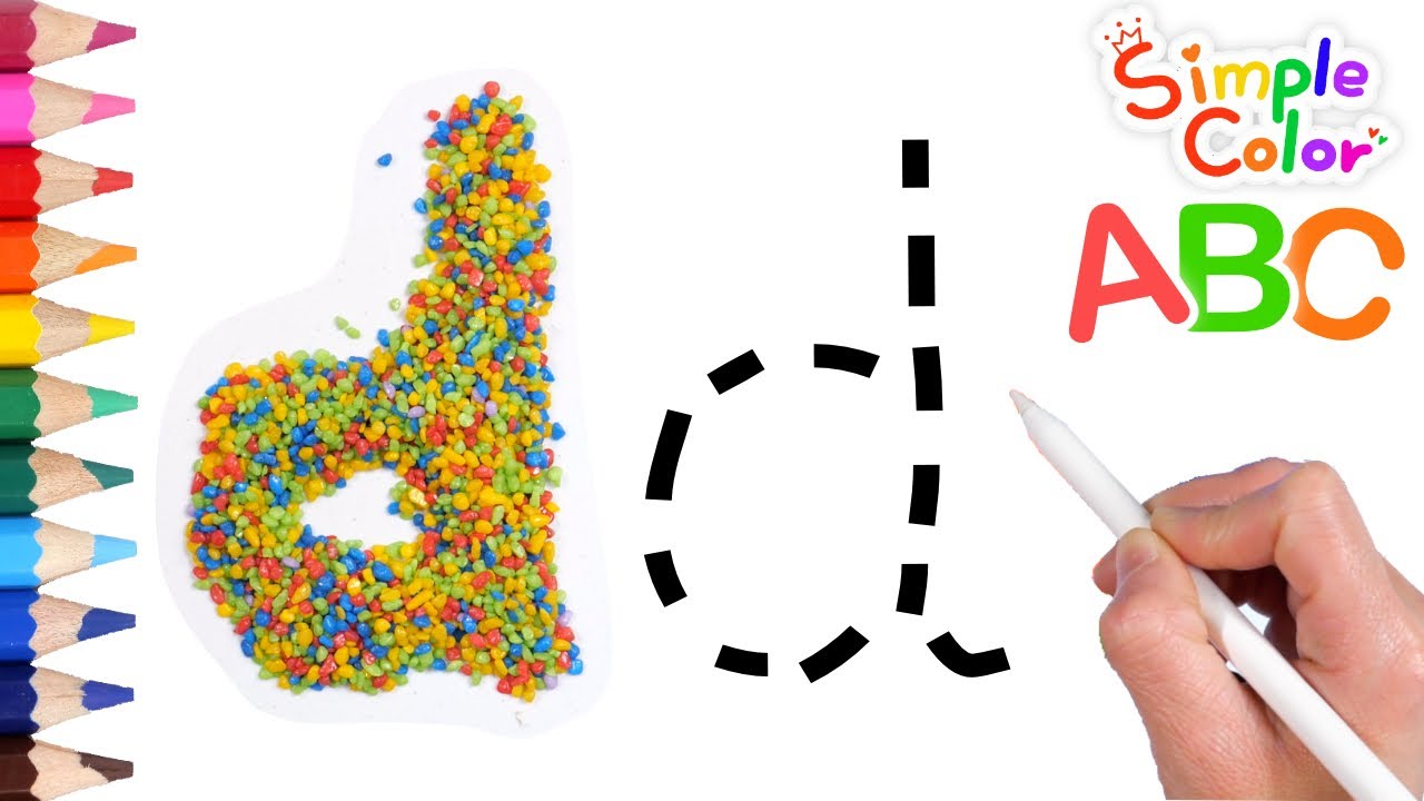 Educational videos for toddlers | Learn to make and color the letter D ...