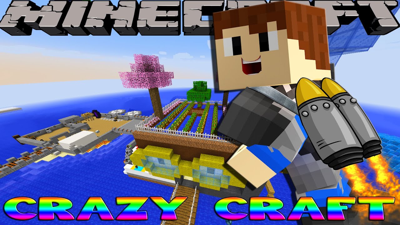 Minecraft CRAZY CRAFT - DANGER IN THE WILD FOREST!! - YouTube