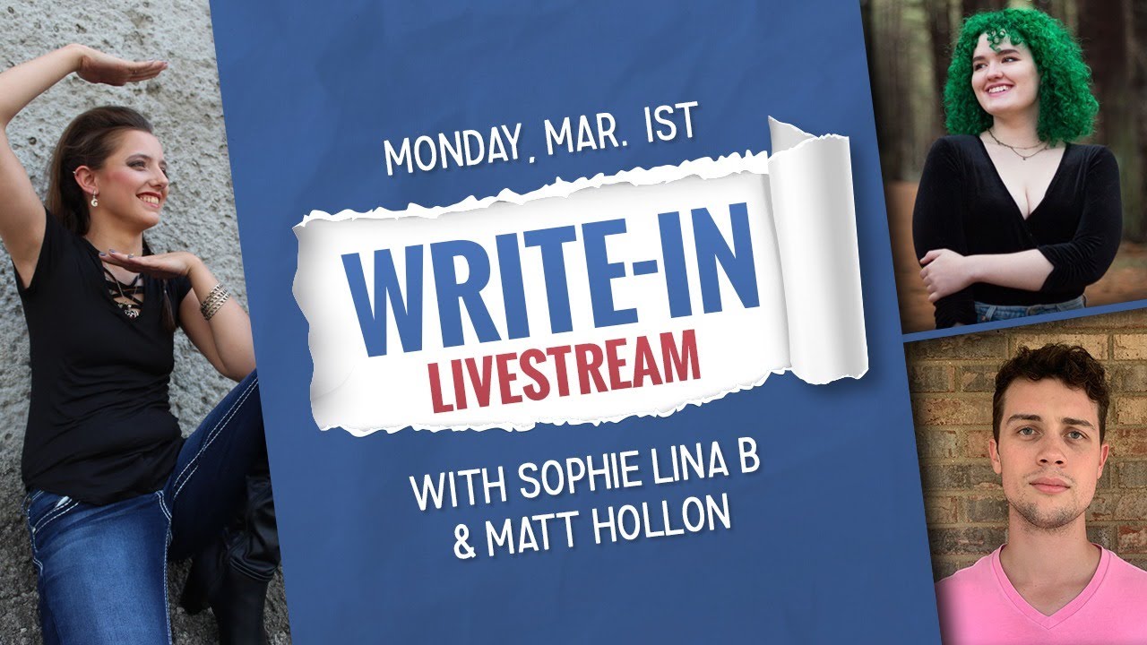Write-in Livestream with Samantha and guests, Sophie Lina B & Matt ...