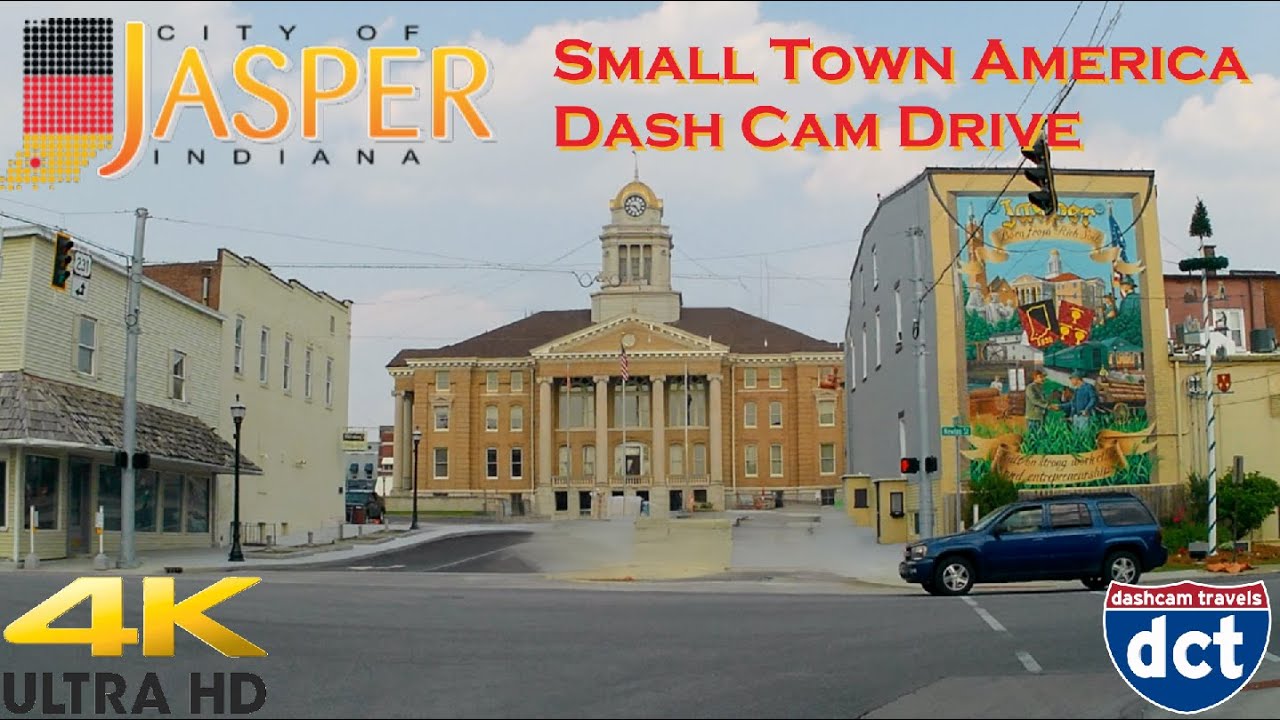 Small Town America Dash Cam Drive - Jasper, Indiana - YouTube