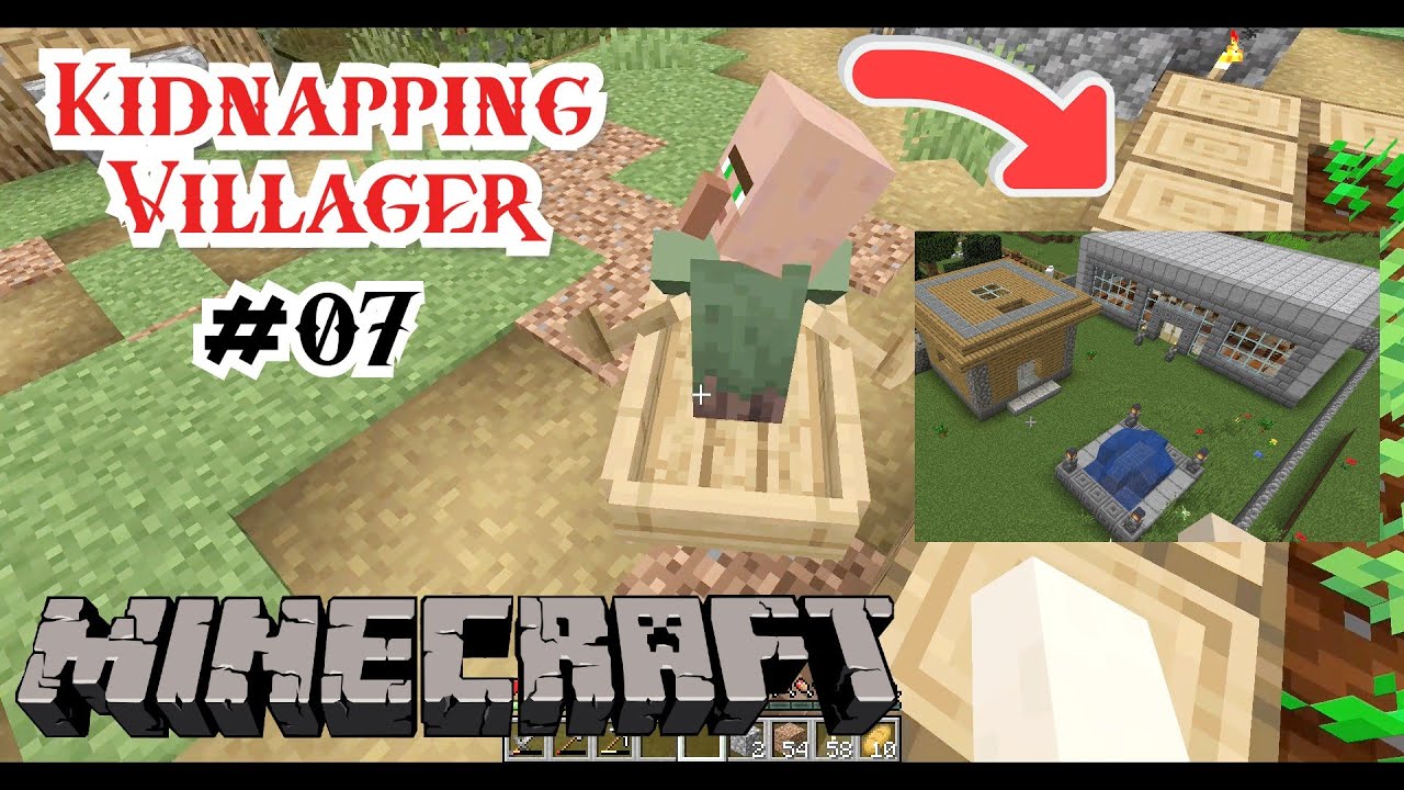 Minecraft #7 | Kidnapping Villagers | Taking Villagers to their NEW ...