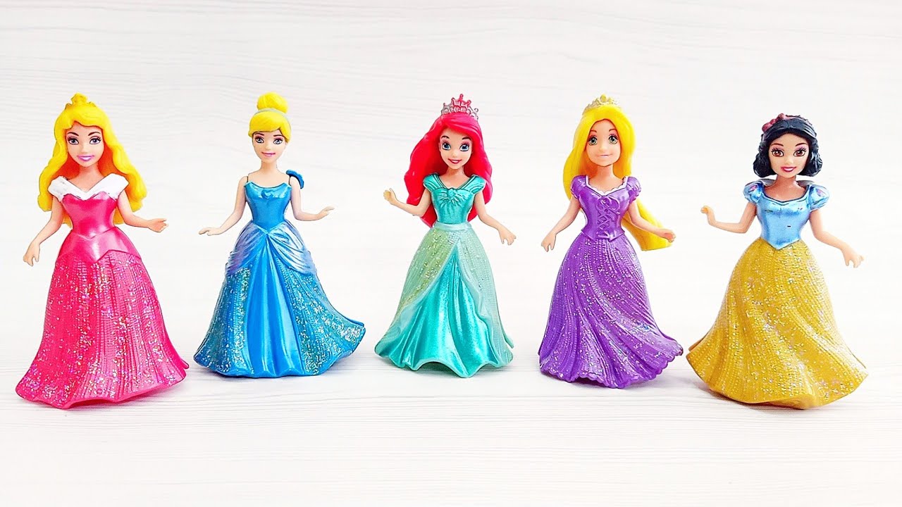 Disney Princess Dress Transformation by Disney Princess dolls - YouTube