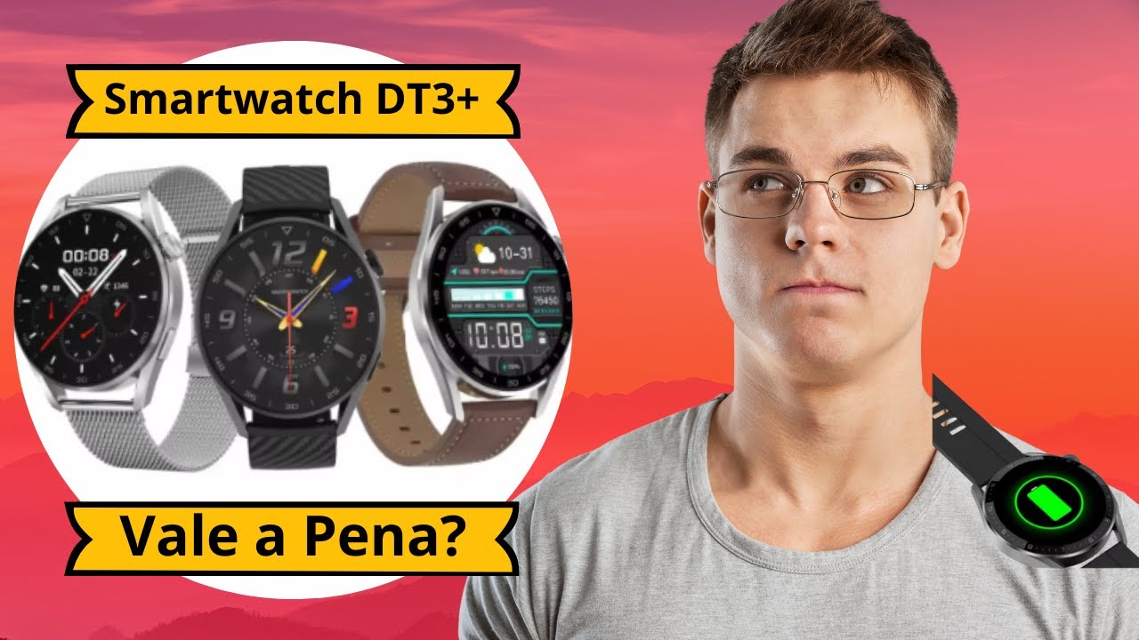 Smartwatch DT3+ | Relógio TOP Com Assistente de Voz AI! (Review) - YouTube