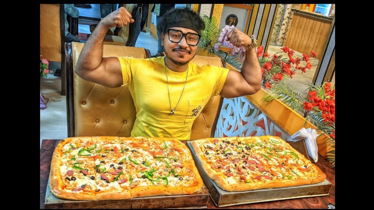 Big 2 Pizza 20+20 40 inch Pizza 🍕 Biggest Pizza Challenge - YouTube