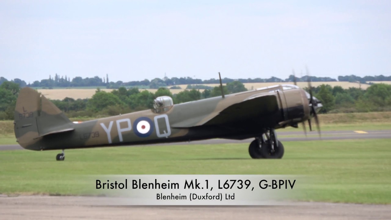 Bristol Blenheim Mk 1, L6739, G BPIV - YouTube