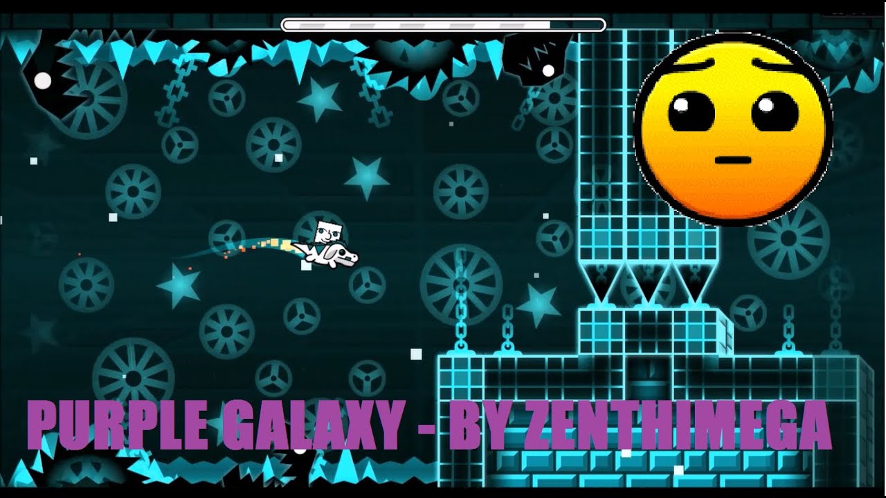Galaxy Purple (Hard) | Geometry Dash 2.0 - YouTube