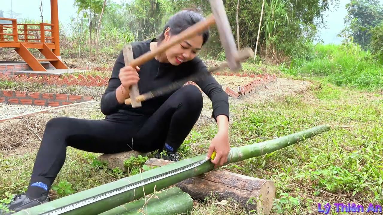 Full Videos: From Start to Finish – Two Girls Build a Bamboo Fence in 7 ...