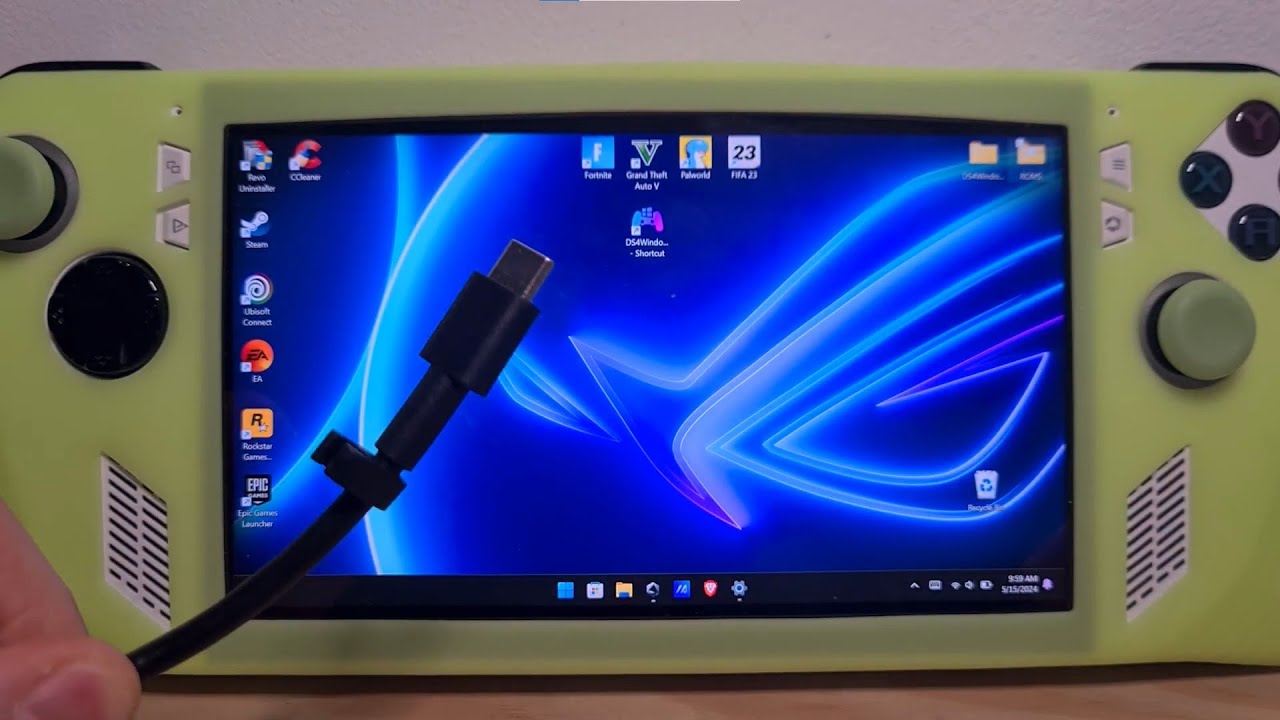 How To Use ROG Ally CHARGER Dock - YouTube