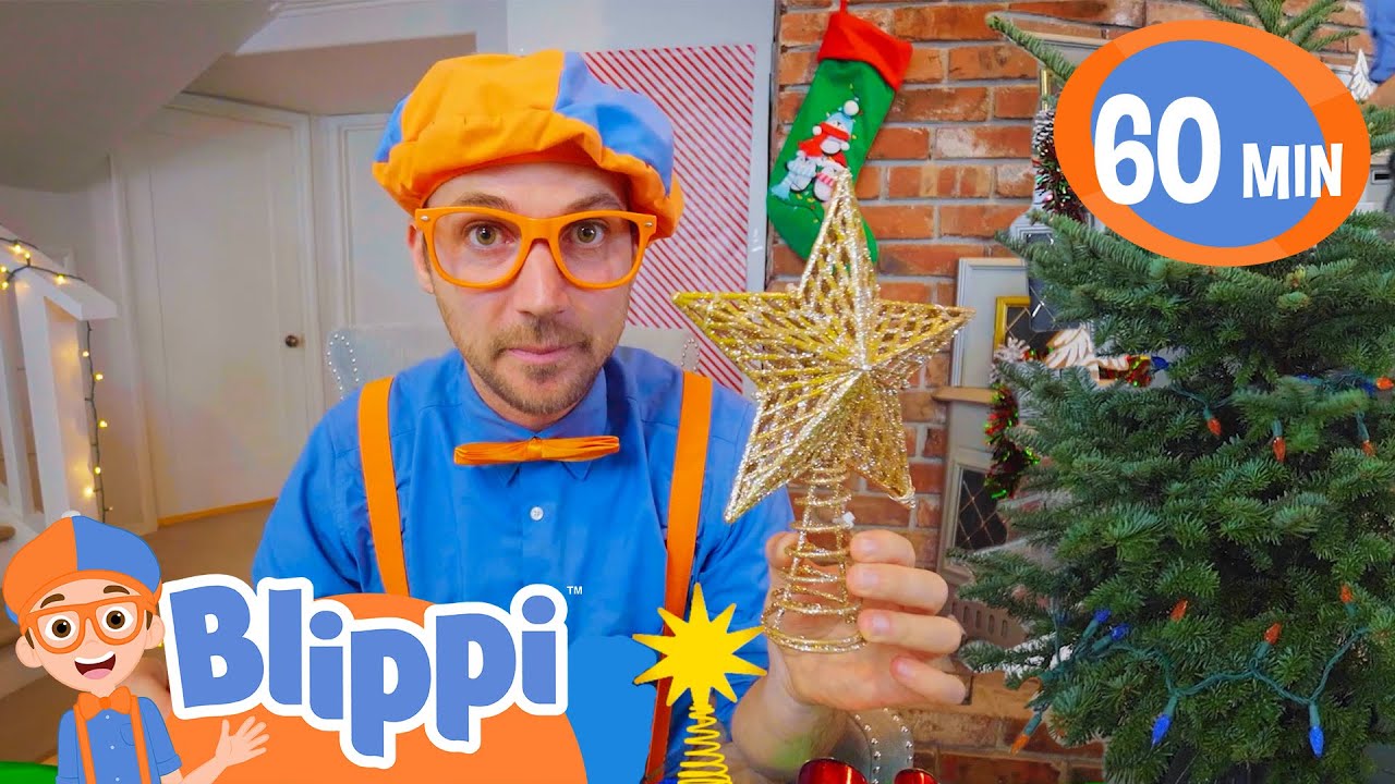 Blippi Decorates the Christmas Tree | Blippi | Cartoons for Kids ...