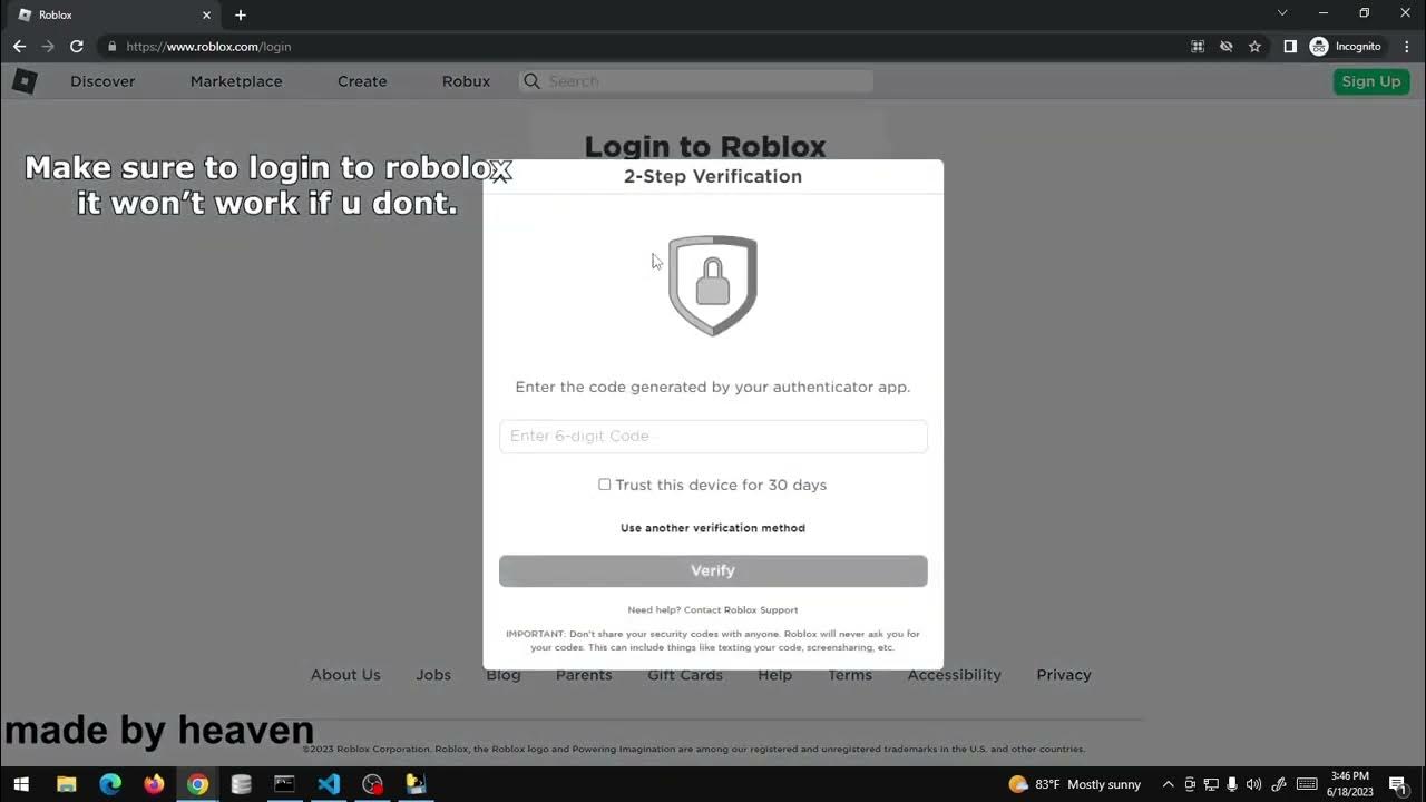 How to bypass Roblox 2FA using 2FA-Bypasser ;3 - YouTube