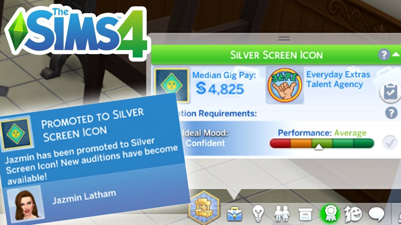 How To Get Promoted In The Actor Career (Cheat) - The Sims 4 - YouTube
