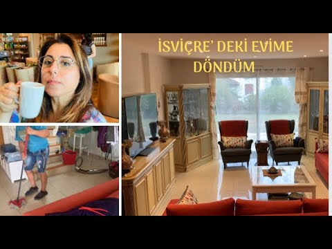 İSVİÇRE'DEKİ EVİME DÖNDÜM YARDIMCIMLA EV TEMİZLİĞİ VE AKŞAM YEMEĞİ HAZIRLIĞI