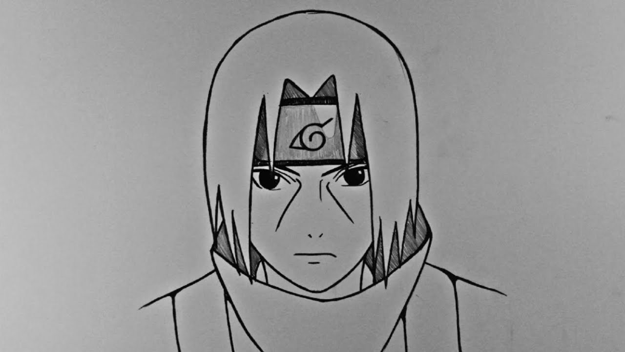 Drawing Anime || How to draw ITACHI UCHIHA easy step by step for ...