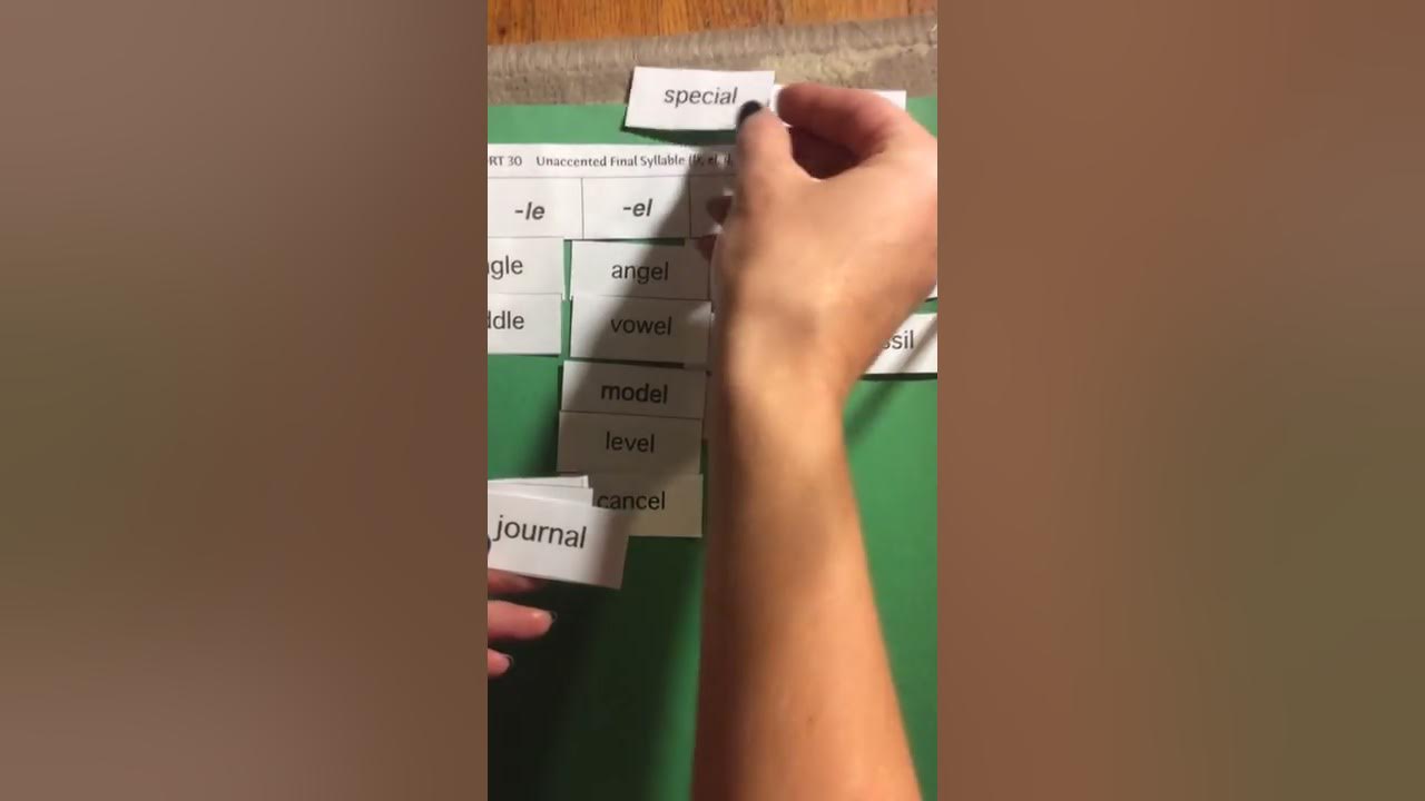 SA 30 unaccented final syllable - YouTube