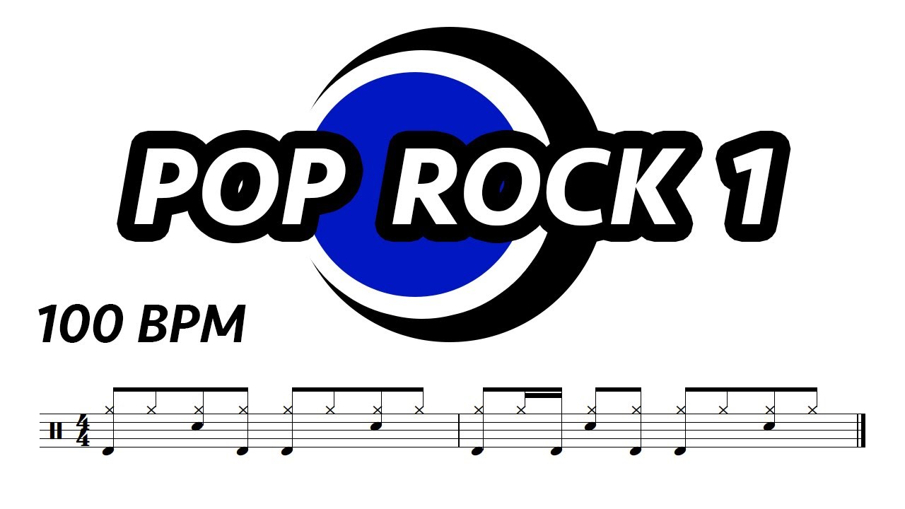 Pop Rock Drum Loop 1 (100 bpm) | Drum Beat | Drum Groove | Drum Track ...