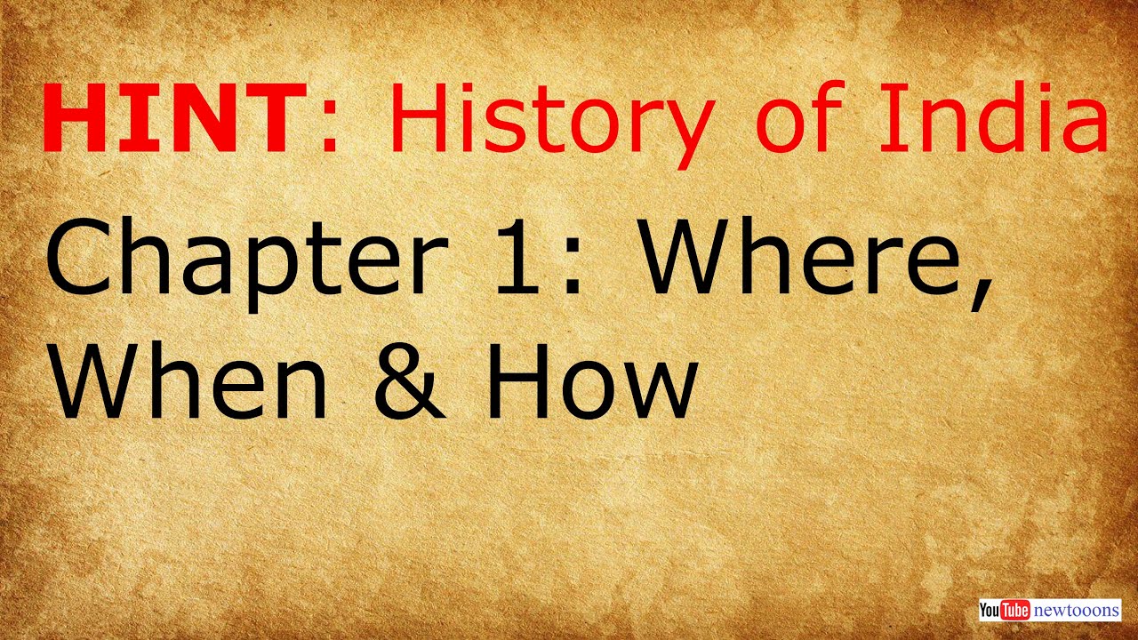 HINT: History of India from Indian Textbooks: Chapter 1. Homework and ...