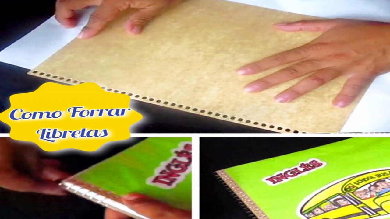 Como Forrar Libretas - YouTube