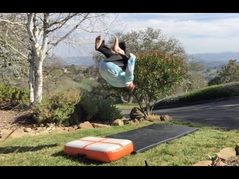 Mini Tramp Flips + Backflips!! - YouTube