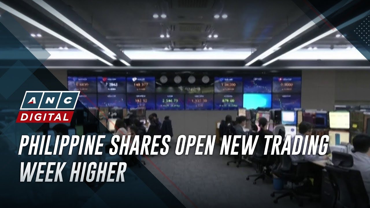 Philippine shares open new trading week higher | ANC - YouTube
