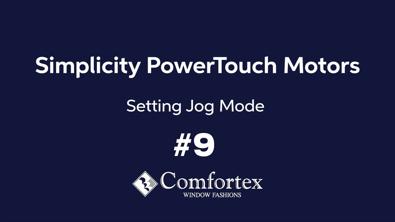 #9 How to Switch to Jog Mode in your PowerTouch™ Motor - YouTube