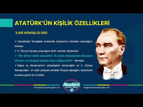Atatürk'ün Kişilik Özellikleri